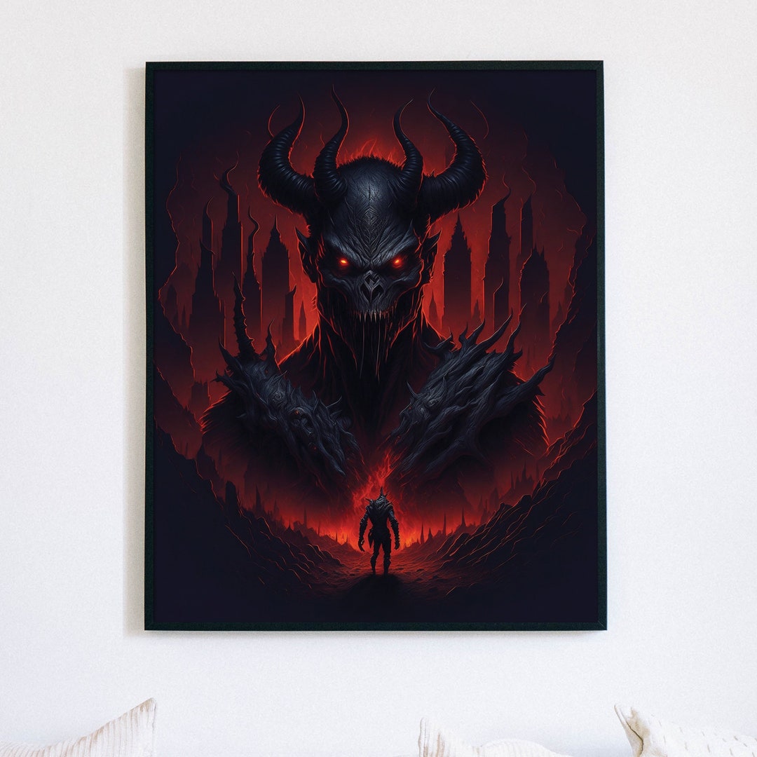 PRINTABLE the Reign of Shadows: Digital Artwork Featuring the Lord of ...