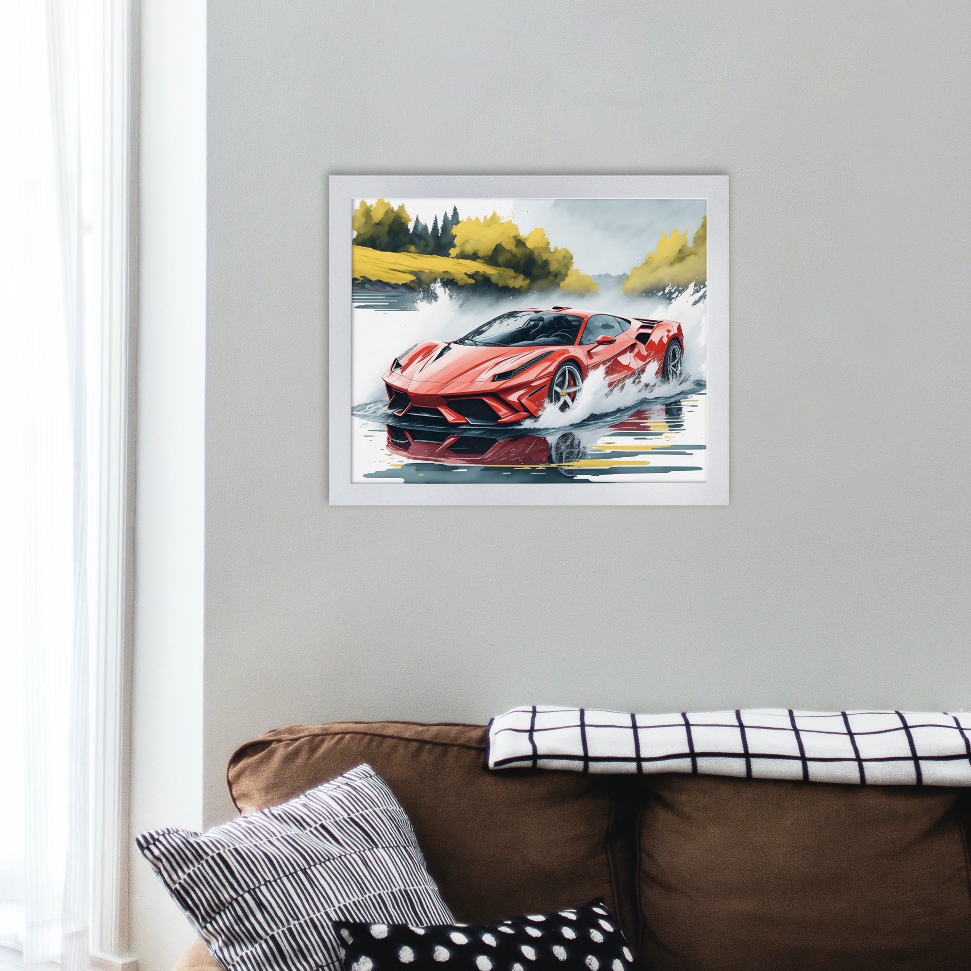 PRINTABLE Ferrari DIGITAL Artwork Bring the Excitement of a Ferrari ...