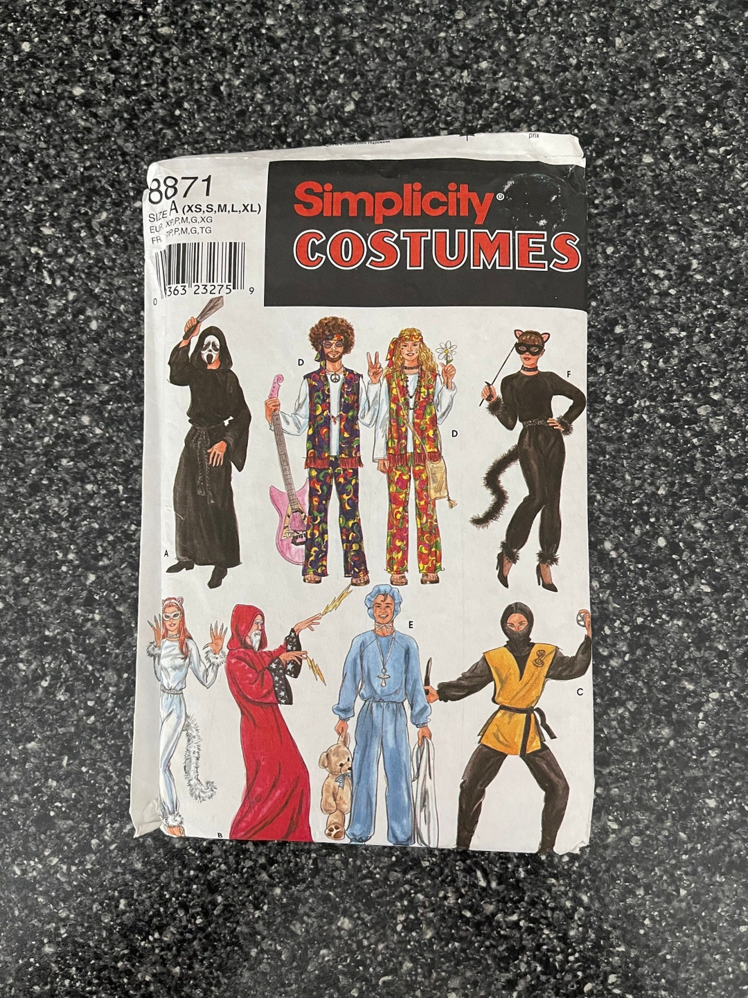 Costumes-uncut Sewing Pattern Simplicity 8871/vintage 1999/brand New ...