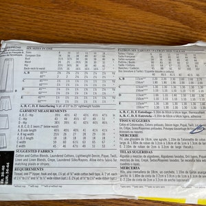 CUT Pattern/misses' Skirt-pants/sewing Pattern New Look 6190/size 8-18 ...