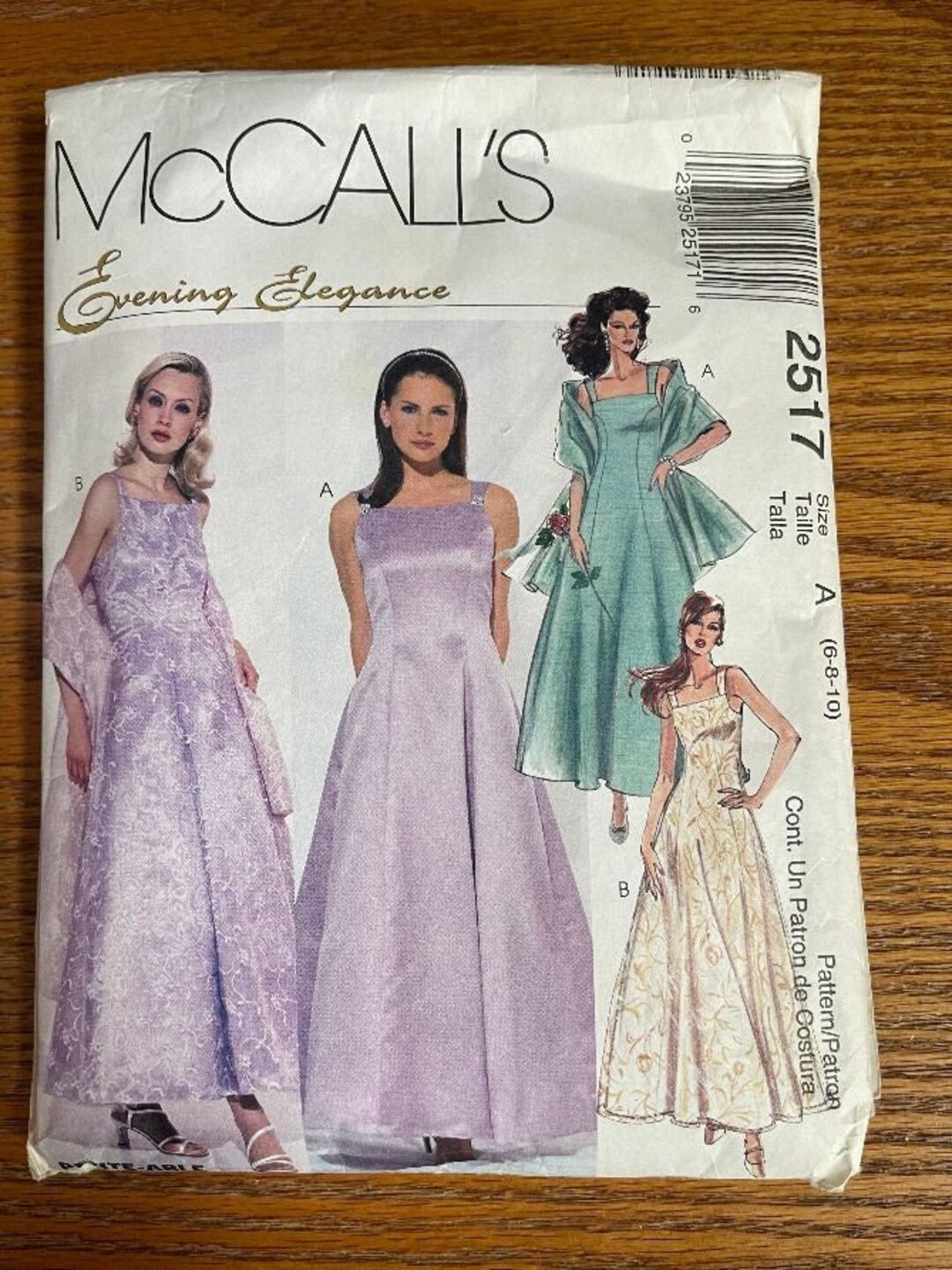 Uncut Pattern/misses Lined Dress-crinoline-stole/sewing Pattern/mccall ...