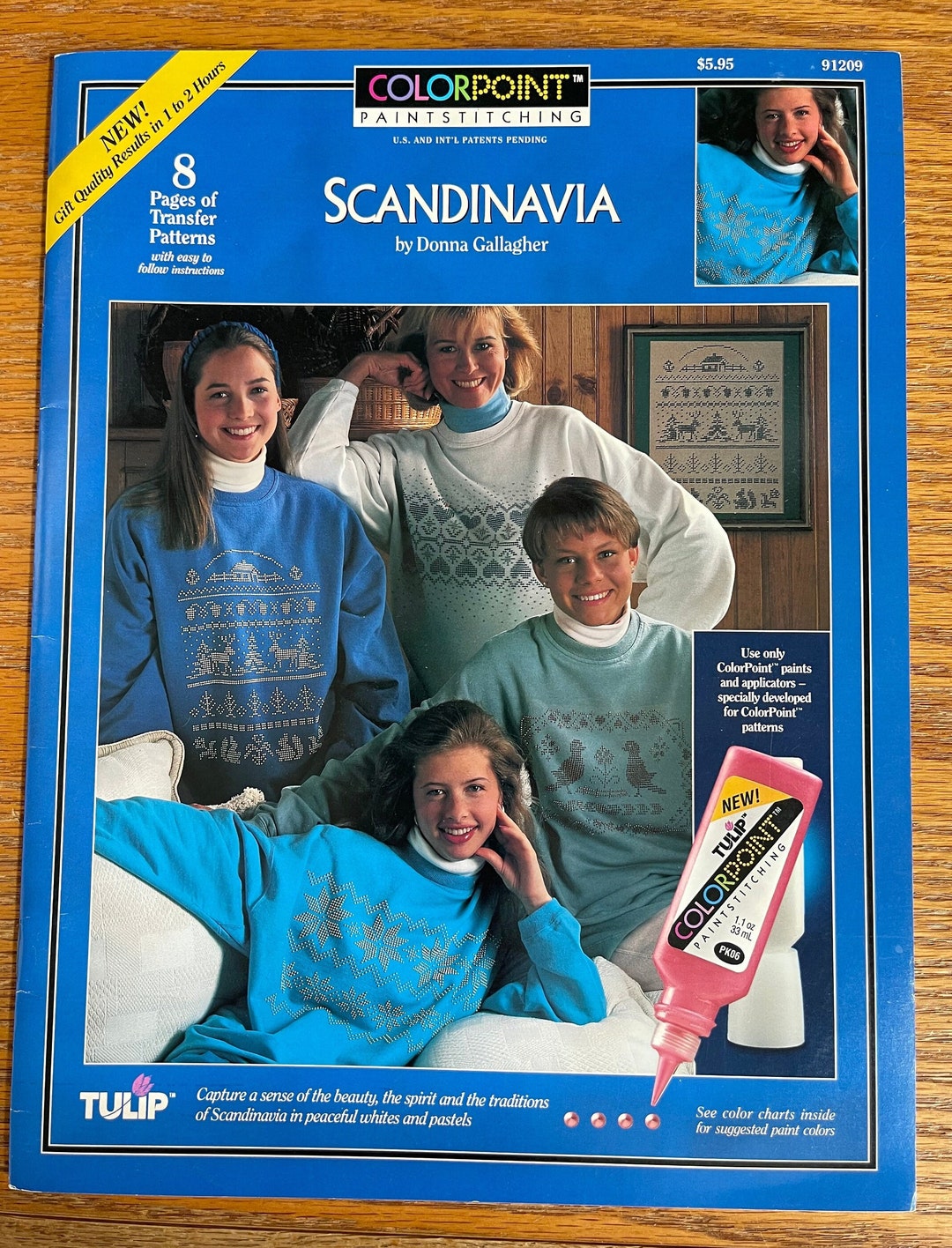 Vintage-scandinavia by D Gallagher/tulip Colorpoint Paintstitching/8 ...