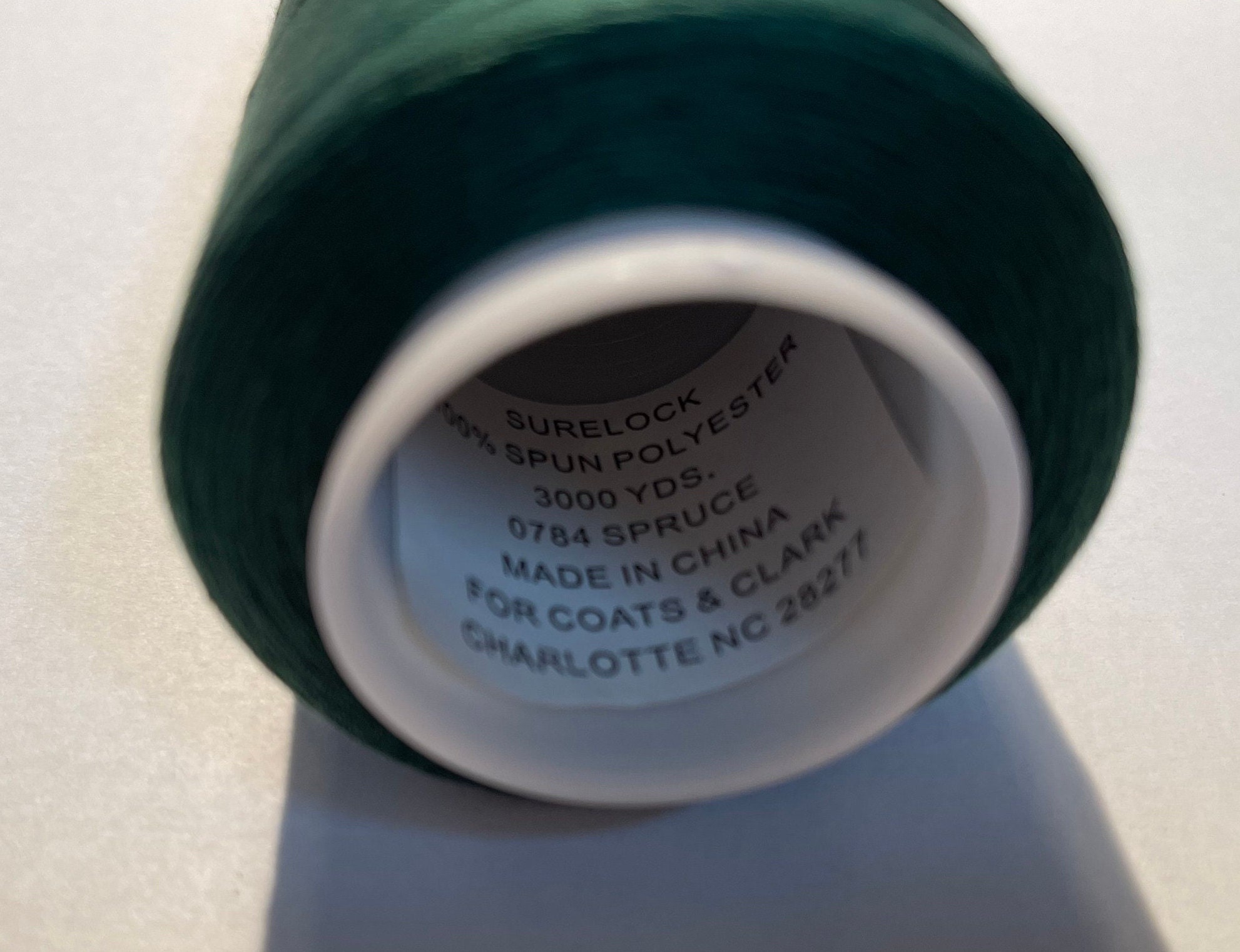 Green-sure Lock Serger-overlock Thread/0784 Spruce/coats & Clark 100% ...