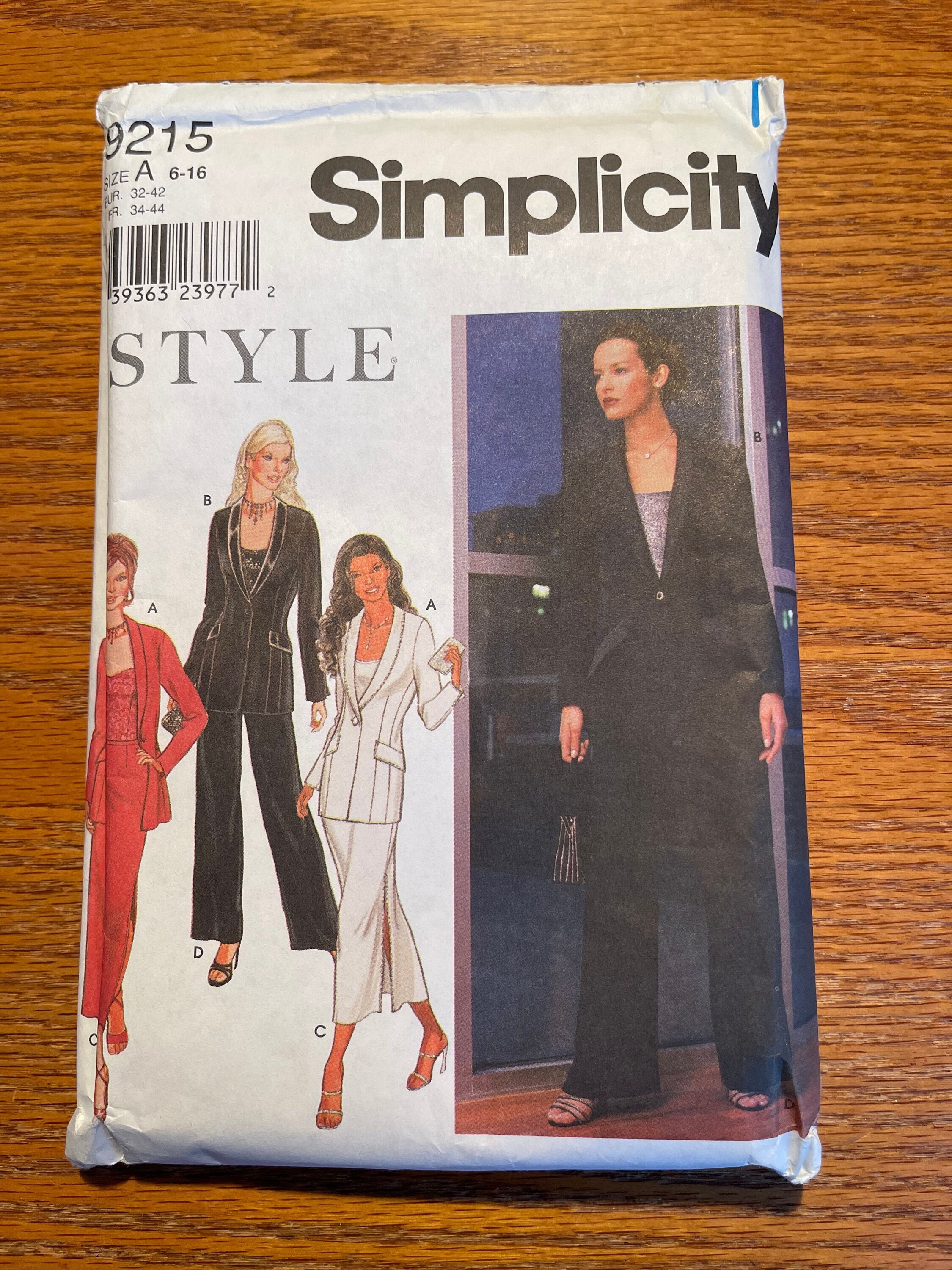 UNCUT Pattern/misses Tuxedo Jacket-skirt-pants/sewing Pattern ...