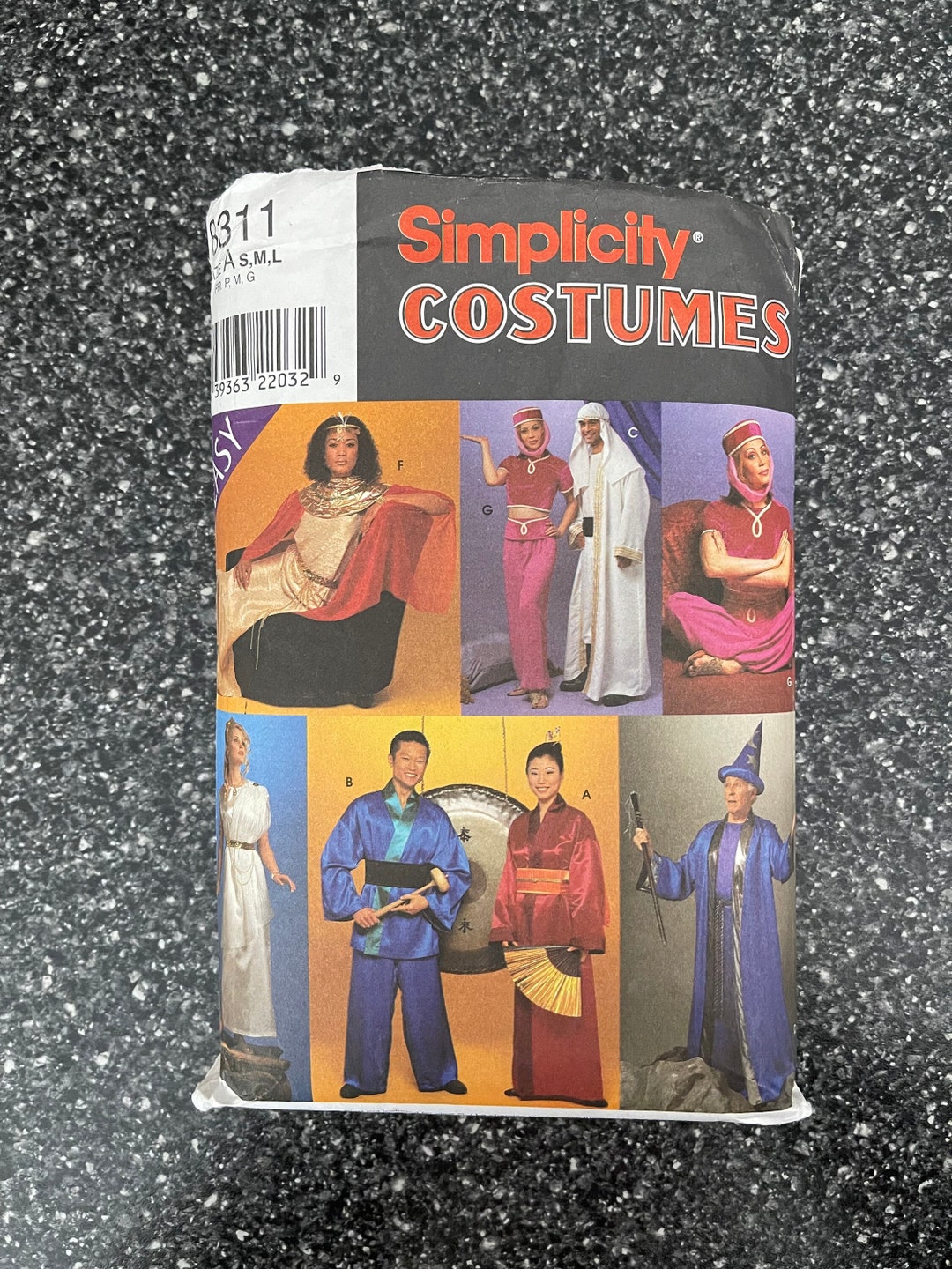 Costumes-cut Sewing Pattern Easy Simplicity 8311/vintage 1998/rare ...