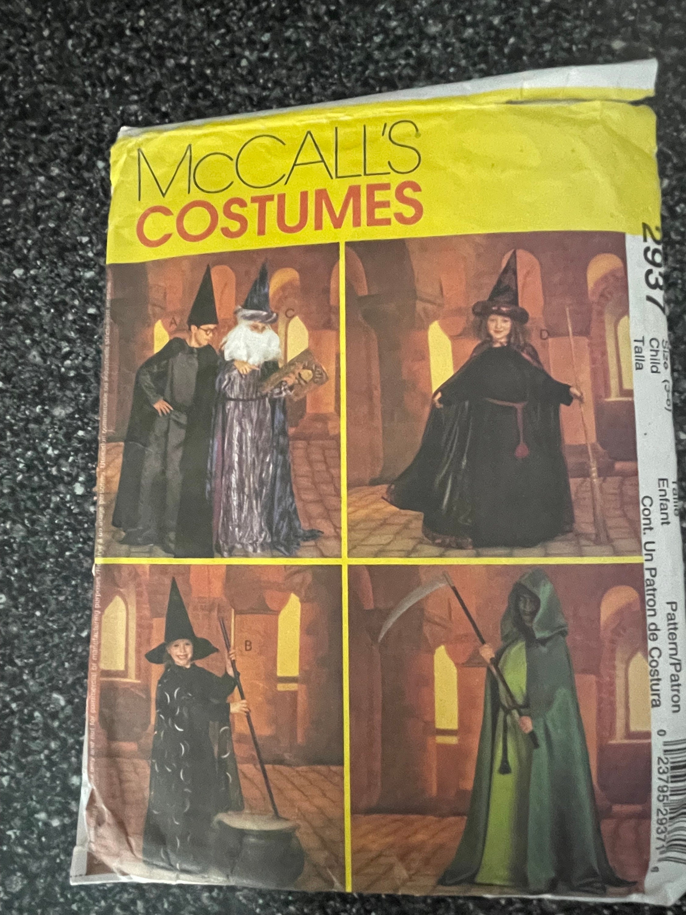 Costumes-cut Sewing Pattern Mccalls 2937/vintage 2000/rare/halloween ...