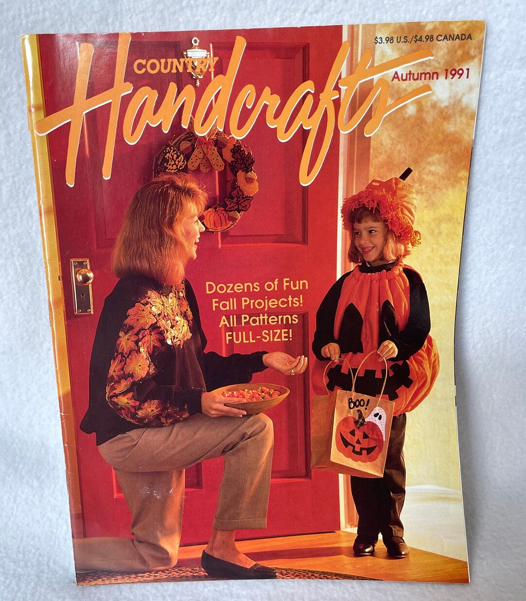 Uncut-country Handcrafts Pattern Book-autumn 1991/dozens of Fun Fall ...