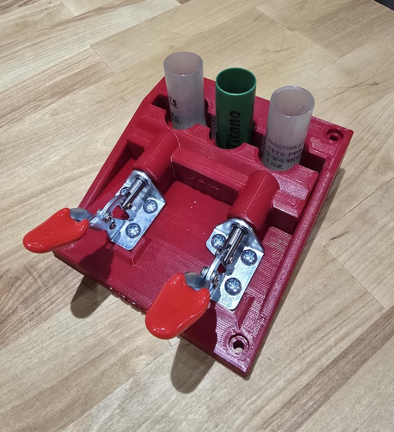 Shotgun Shell Hull Roll Crimp Clamp Vise 12-16-20-28-410 Triple Clamp ...