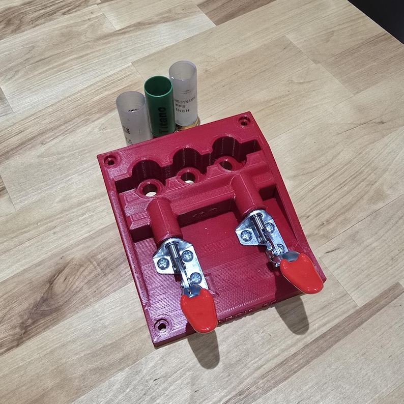 Shotgun Shell Hull Roll Crimp Clamp Vise 12-16-20-28-410 Triple Clamp ...