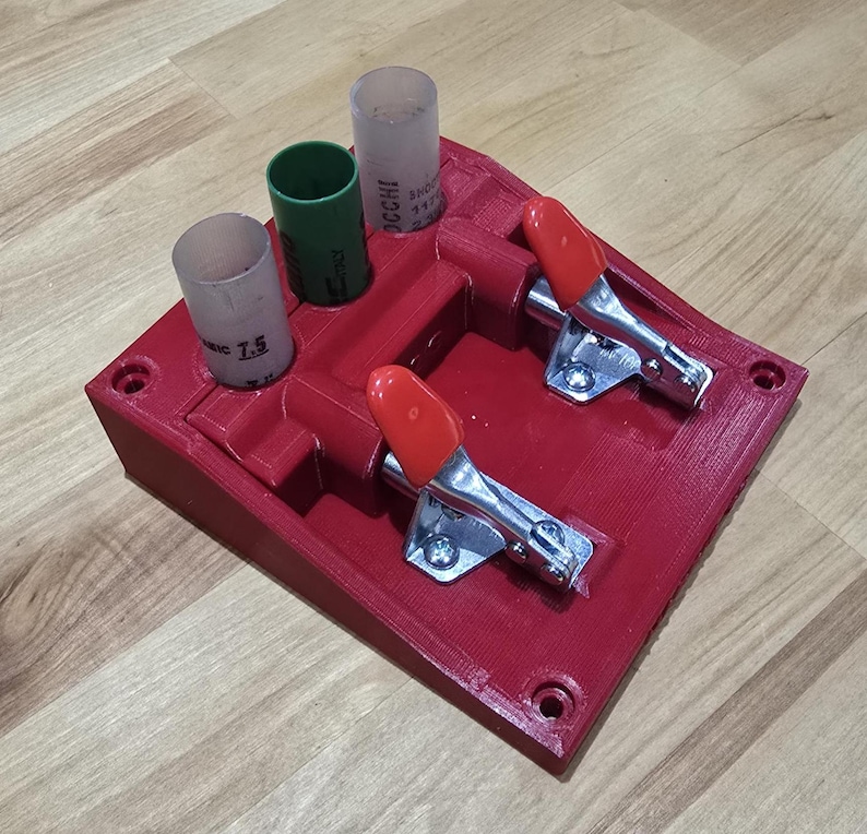 Shotgun Shell Hull Roll Crimp Clamp Vise 12-16-20-28-410 Triple Clamp ...