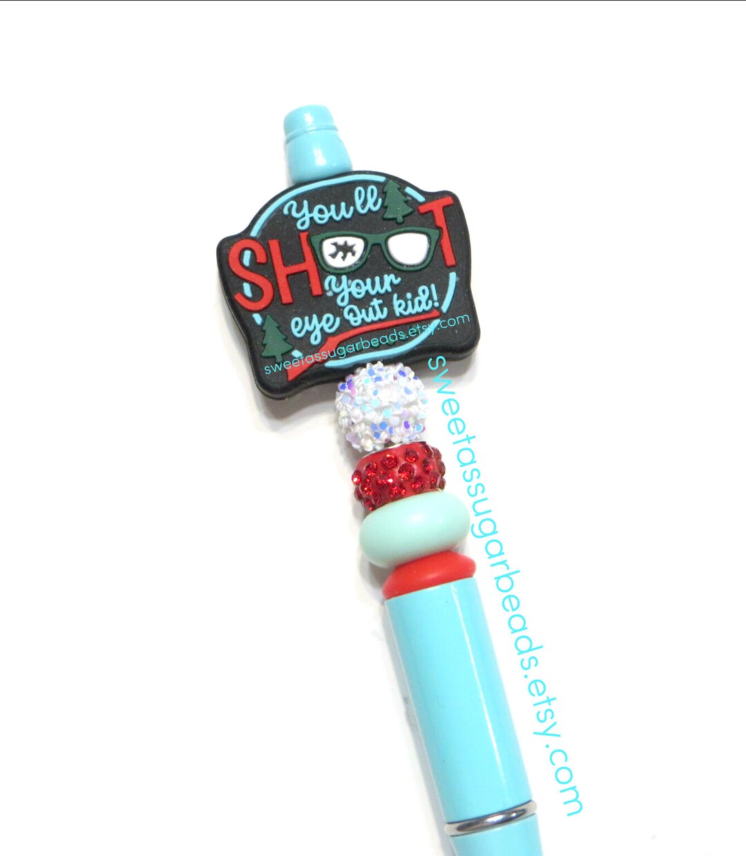 Beaded Ink Pen-shoot Your Eye Out-christmas-gift-silicone - Etsy
