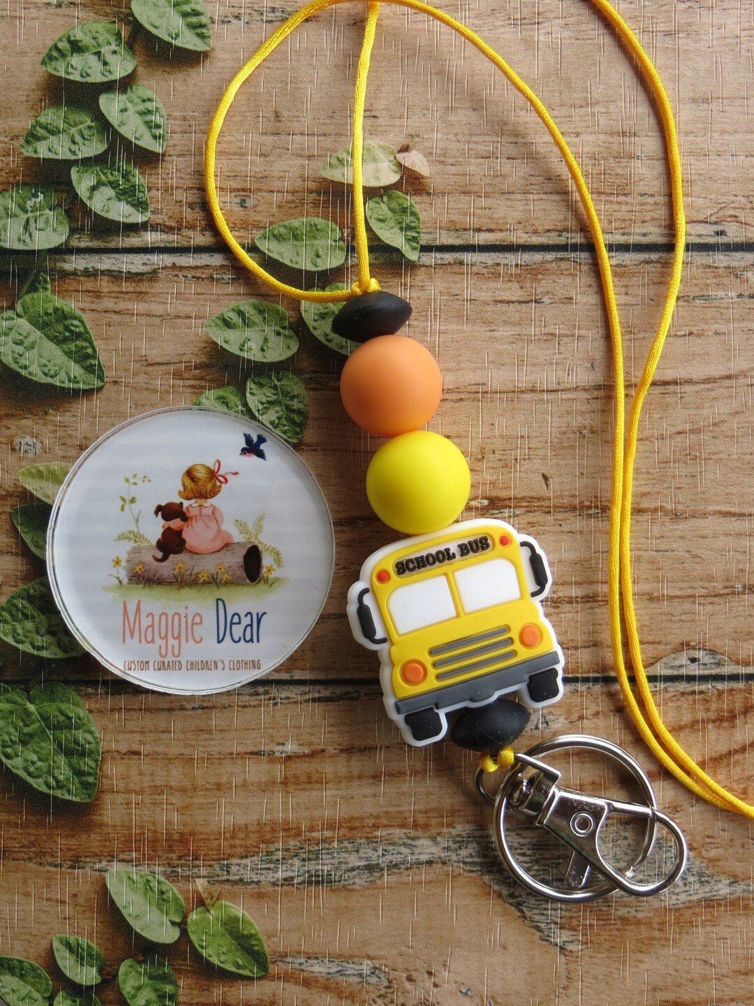 Lanyard-bus-teach-bus Driver-teaching-silicone Beads-name Badge-id ...