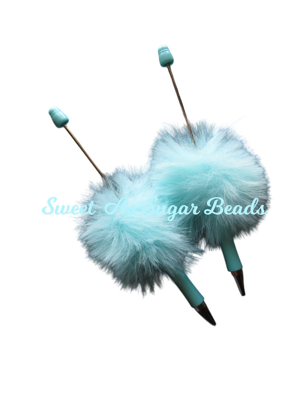 Beaded Ink Pen Blank-fake FUR Pen-supplies-plastic-crafts-diy-solid ...