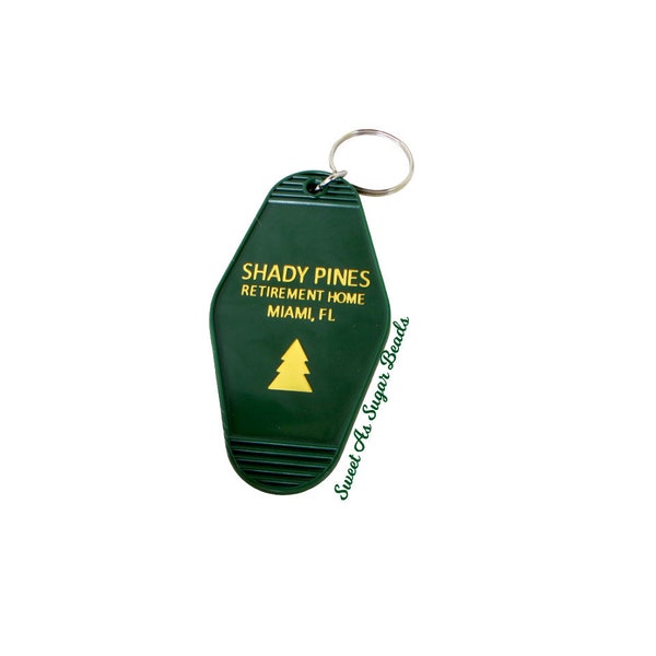 Shady Pines Retirement Keychain - Etsy