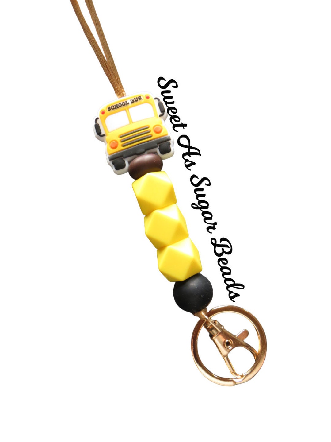 Lanyard-bus-teach-bus Driver-teaching-silicone Beads-name Badge-id ...