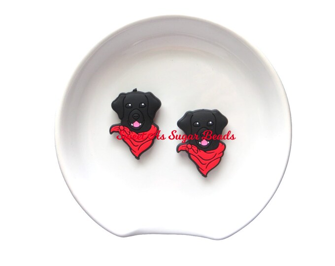 Silicone Bead-focal-black Lab-lanyard-wristlet-pens-bracelet-necklace ...