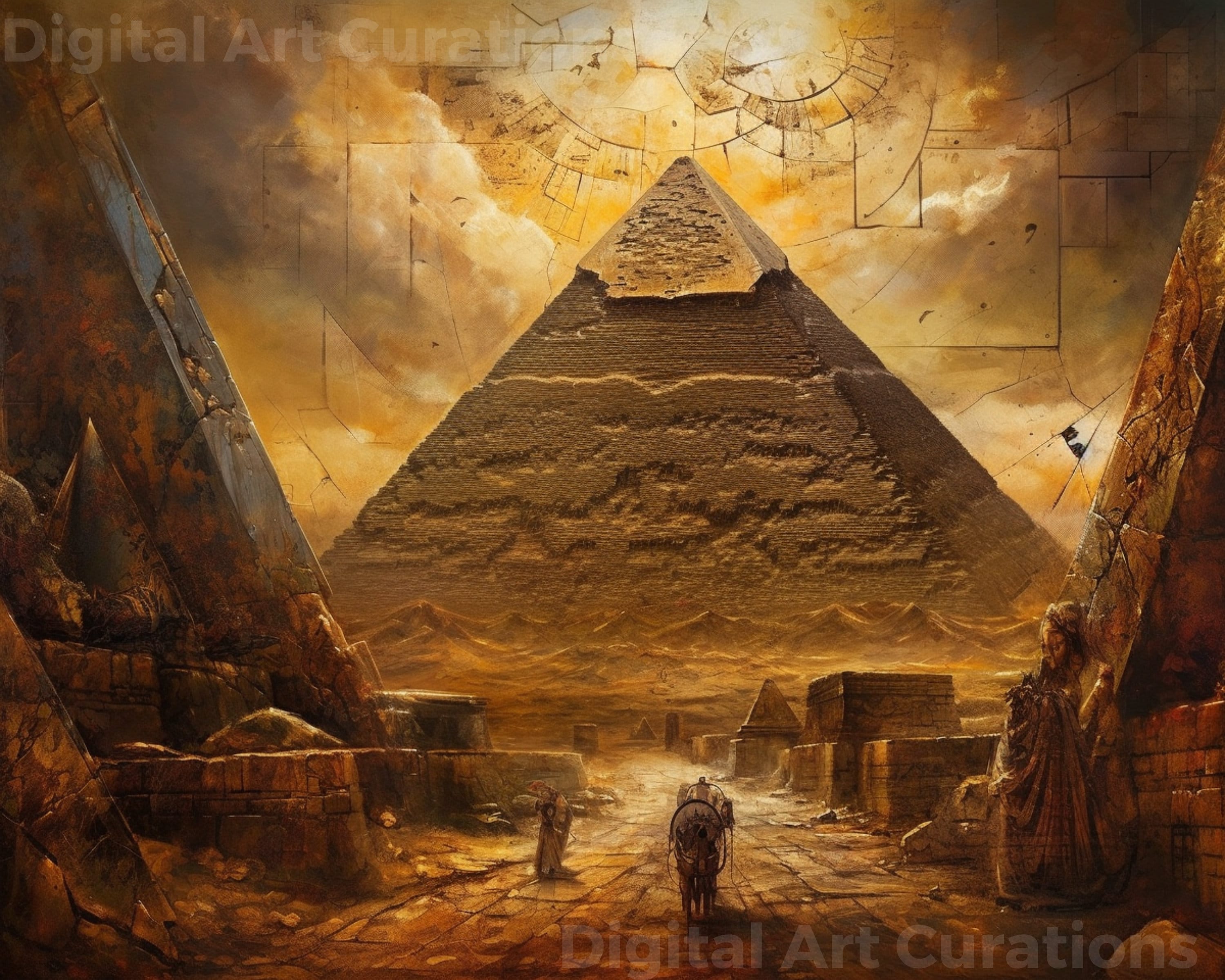 The Golden Pyramid - Etsy