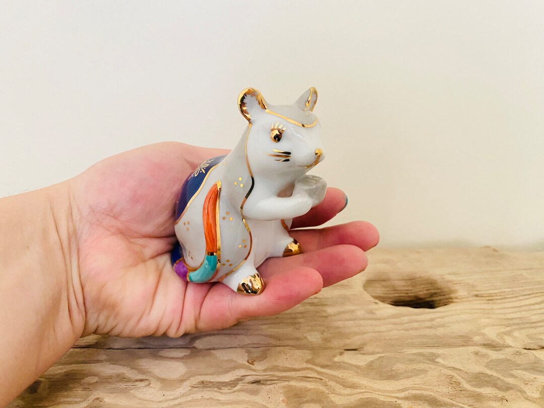 Vintage Mouse China Ornament. Bellwood Linchmere Mouse Figurine Amazing ...