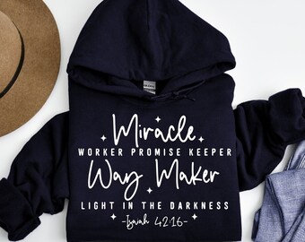 Way Maker Miracle Worker Promise Keeper UNISEX SWEATER, Religious ...