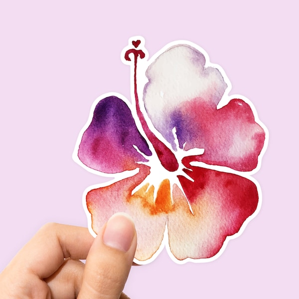 Hibiscus Sticker - Etsy