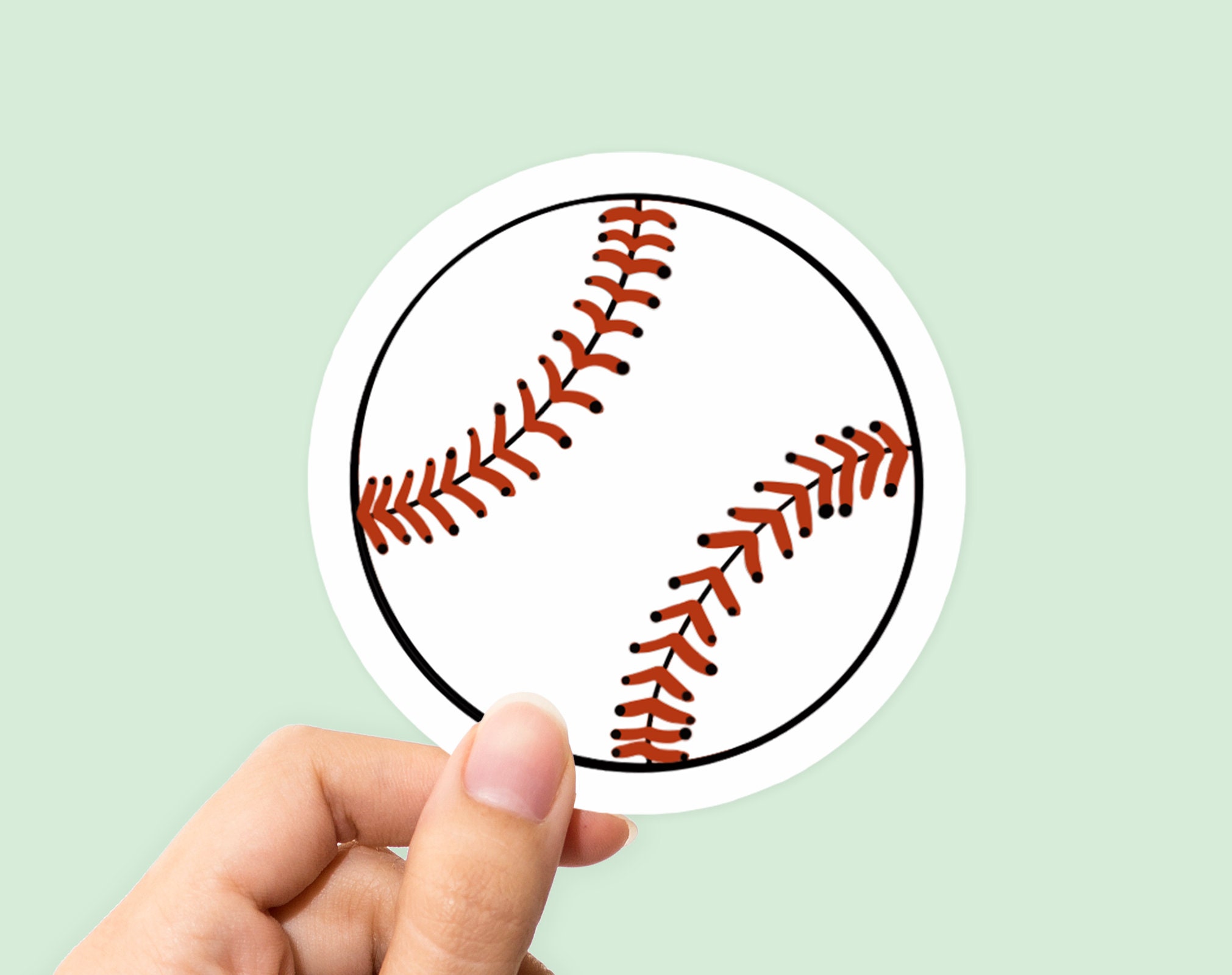 Baseball Ball Sticker, Baseball Sticker, Ball Sticker, Sport Sticker ...
