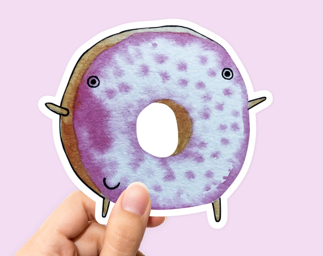 Donut Sticker, Donut Decal, Food Sticker, Donut - Etsy