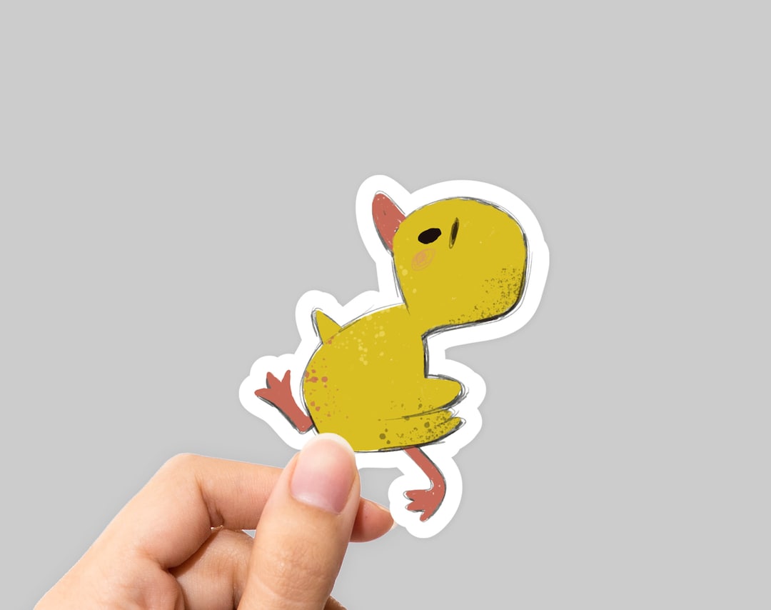 Funny Duck Sticker, Duck Sticker, Duck Decal, Baby Duck Sticker, Cute ...