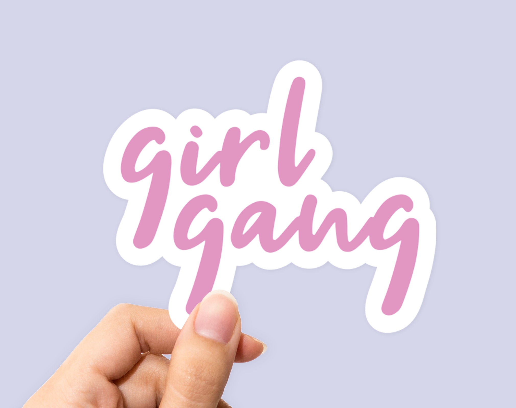Girl Gang Sticker, Girl Gang Laptop Sticker, Girly Sticker, Girl Gang ...