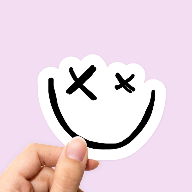 Smiley Face Stickers - Etsy