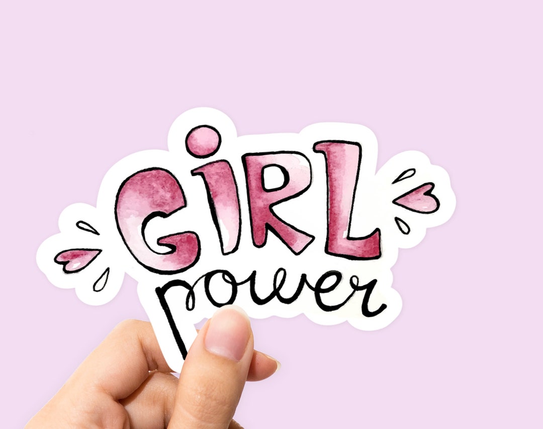 Girl Power Sticker, Girl Power Decal, Cool Laptop Sticker, Skateboard ...