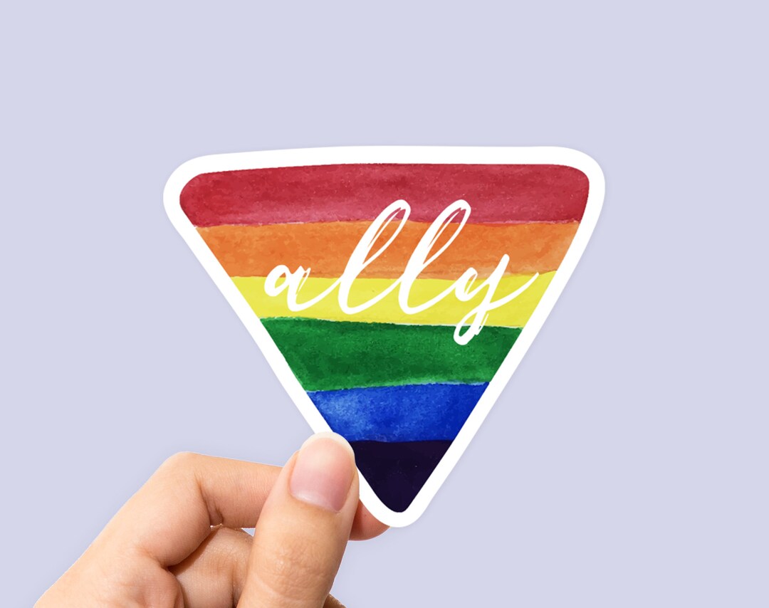 Ally Pride Sticker, Ally Pride Decal, Ally Sticker, Pride Flag Sticker ...