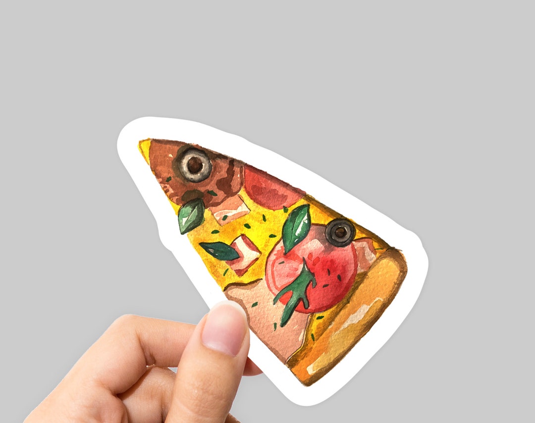 Pizza Sticker, Pizza Decal, Pizza Laptop Sticker, Pizza Laptop Decal ...