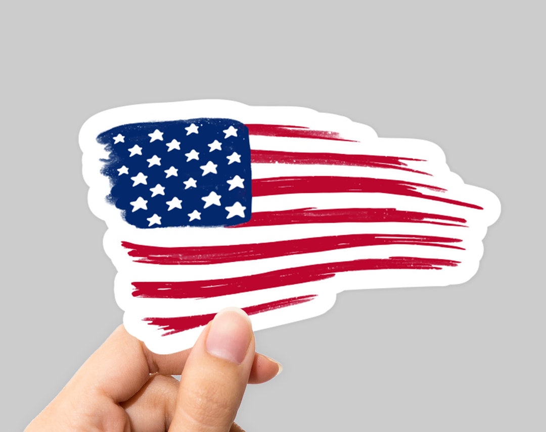 American Flag Sticker, America Sticker, United States of America ...