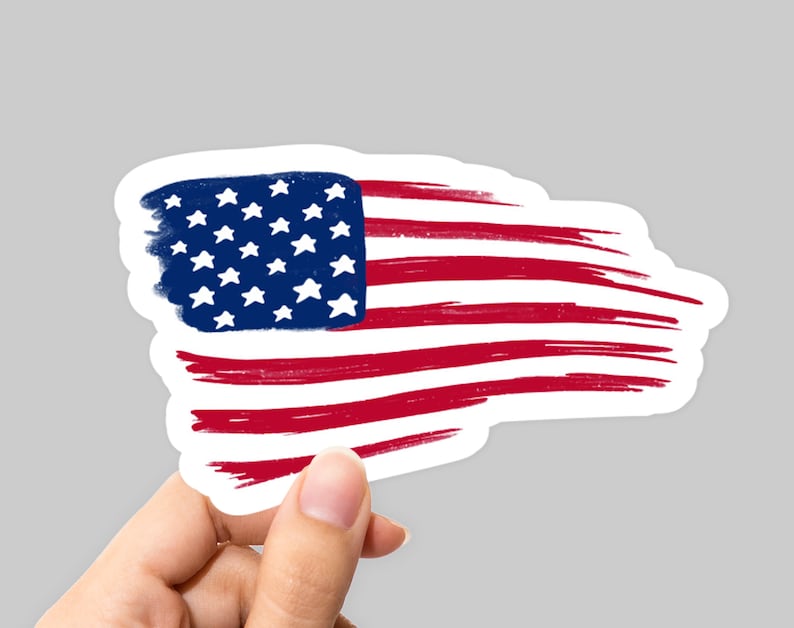 American Flag Sticker, America Sticker, United States of America ...