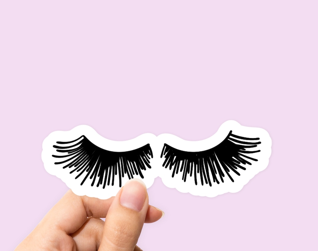Eyelashes Sticker, Eyes Sticker, Girly Sticker, Girl Sticker, Women ...