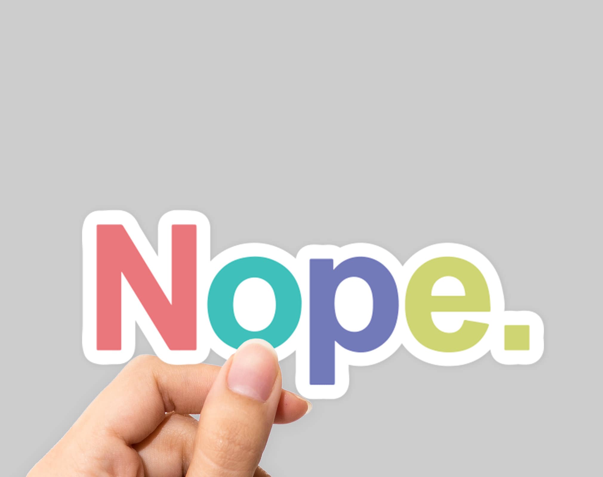 Nope Sticker, Nope Decal, Nope Laptop Sticker, Nope Car Sticker, Funny ...