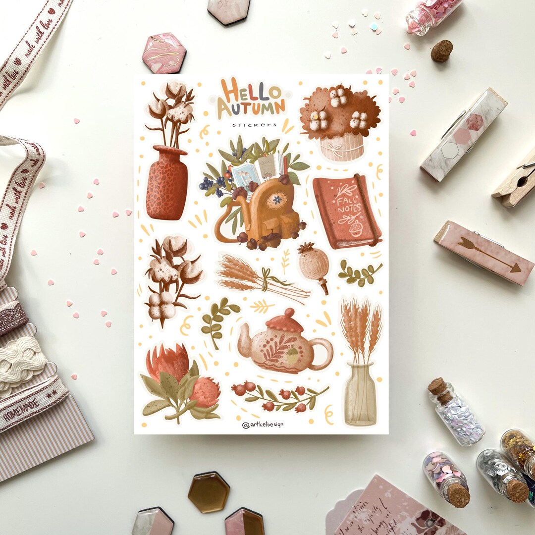 Fall Sticker Pack School Prep - Etsy