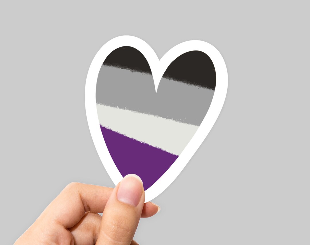 Asexuality Sticker, Asexual Sticker, Pride Flag Sticker, Rainbow ...
