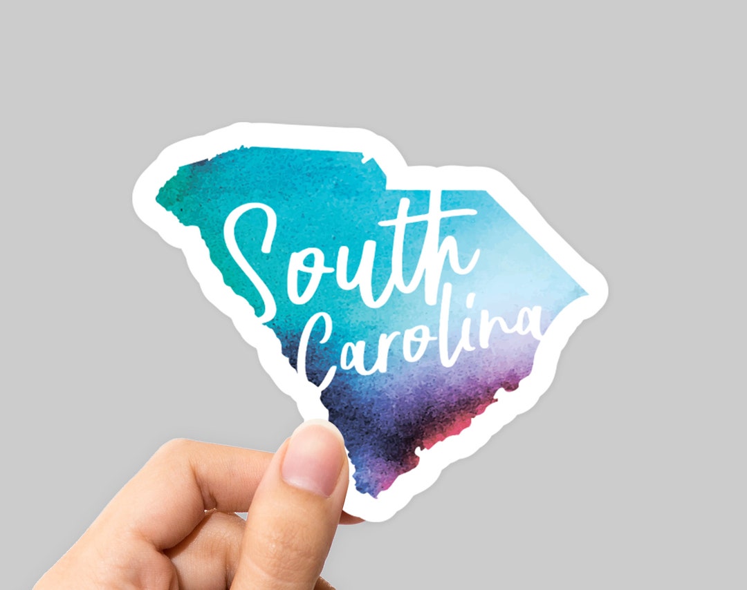 South Carolina State Sticker, South Carolina Sticker, Love South ...