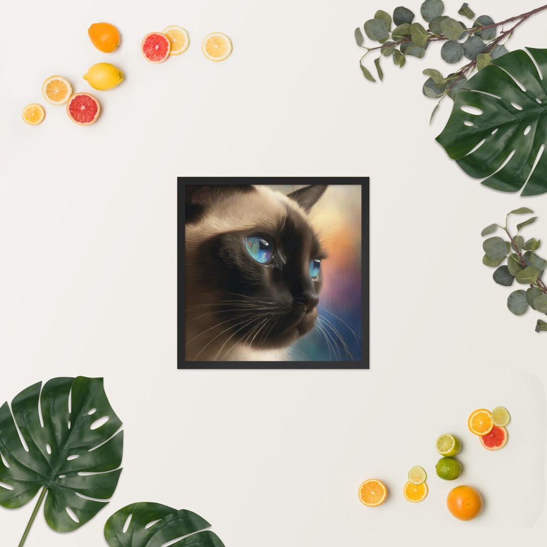 Siamese Cat Crossing the Rainbow Bridge - Etsy