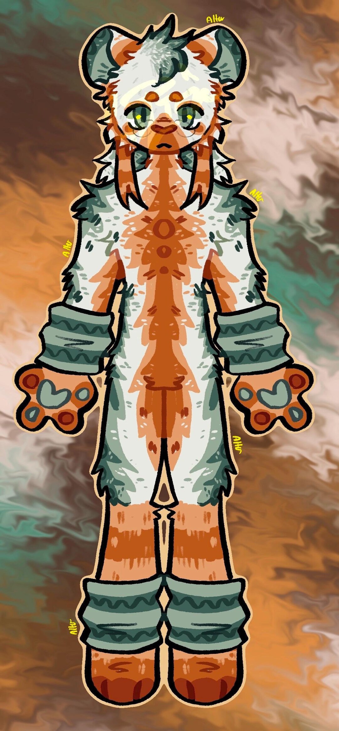 Natural Albino Brown/green Bear Furry Adopt!! - Etsy