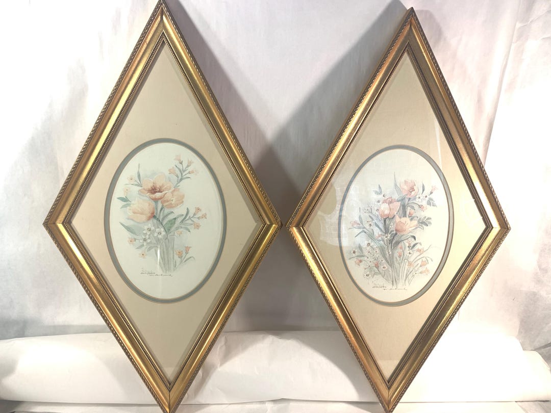 Mary Vincent Bertrand Happy Tulips Apricot Beauty 2 Vintage Offset ...