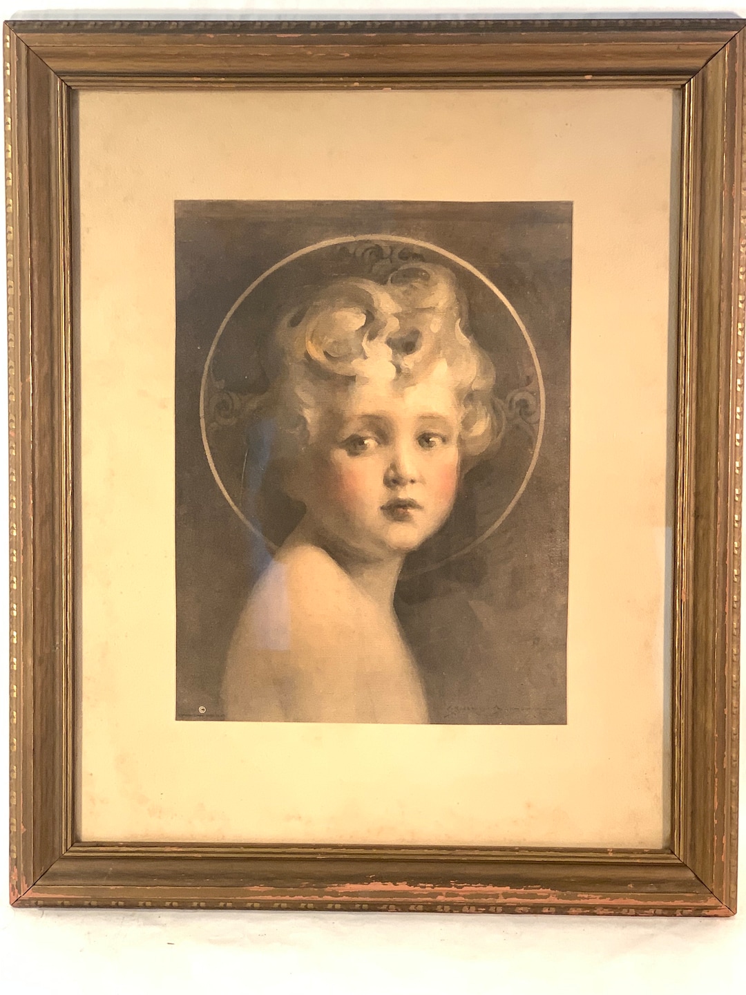 Charles Bosseron Chambers Light of the World Antique 1928 Lithograph ...