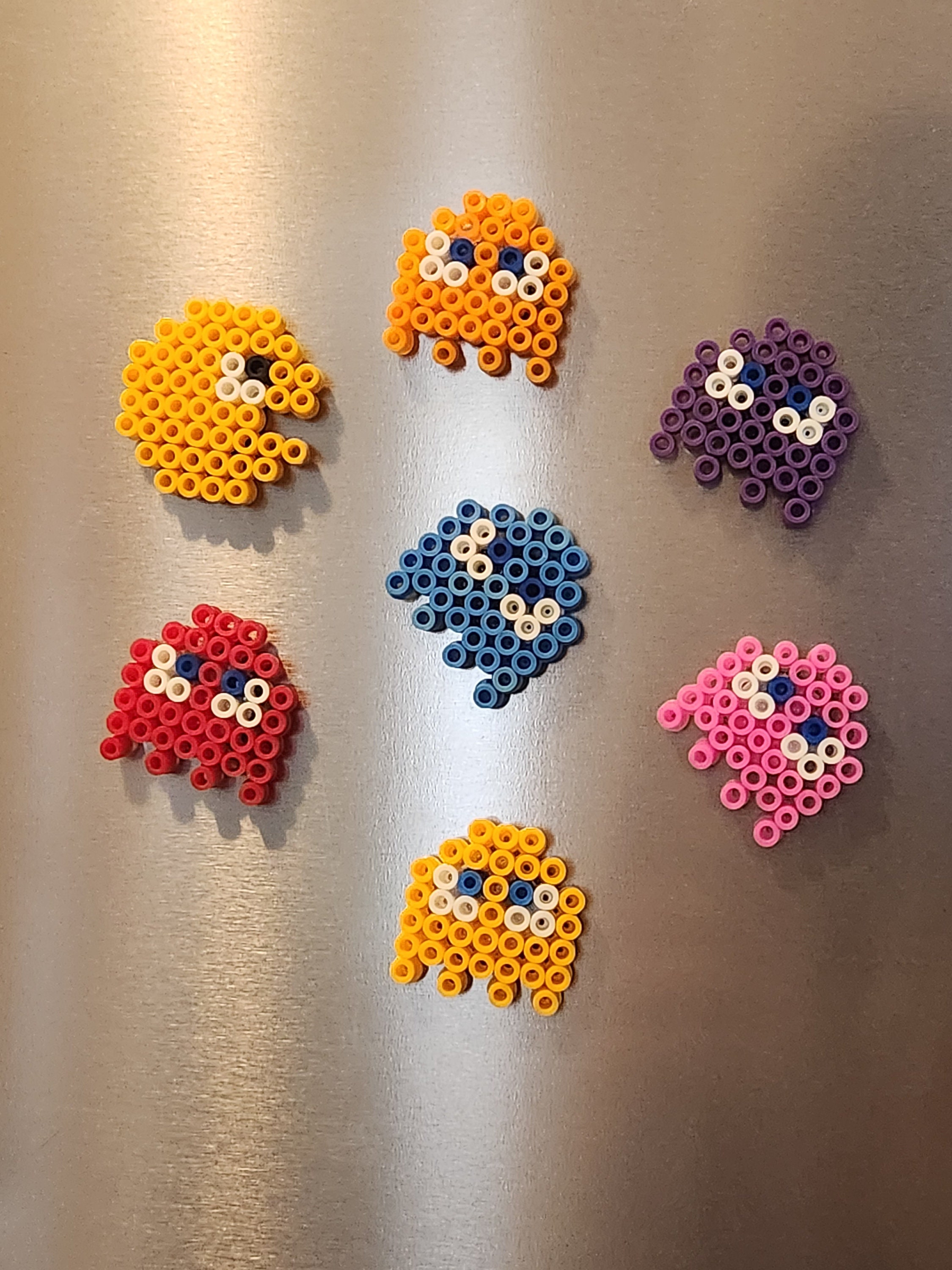 PACMAN - Perler Beads Fridge Magnets/retro/video Games/ Characters ...