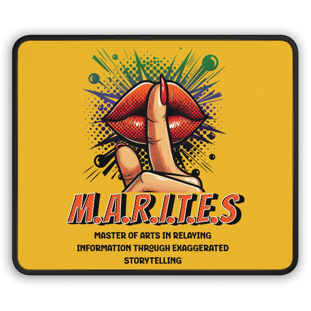 Filipino Slang MARITES Mouse Pad, Gaming Junkie Mouse Pad, Gift for ...