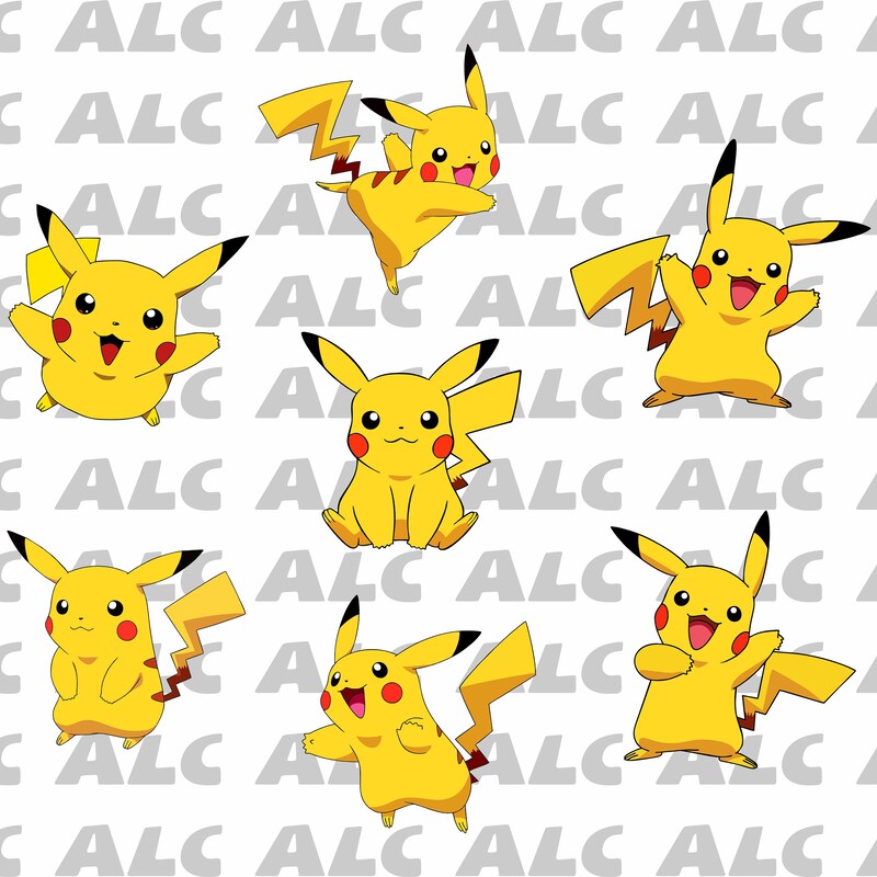 Pikachu Svg Layered - Etsy