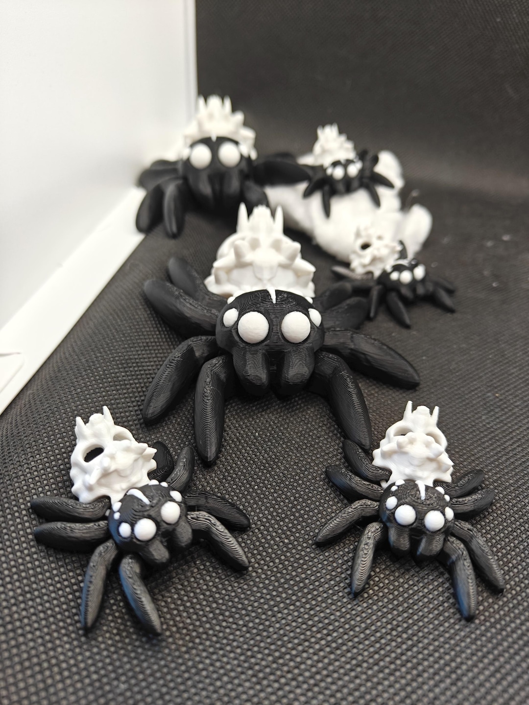 Unique 3D Printed Skeleton Spider Articulating Spider With Skull Body ...