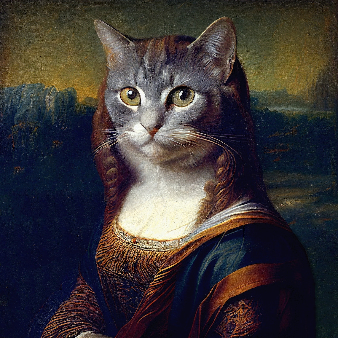 Classic Portraits Reimagined: Cats in Art History Collection - Etsy