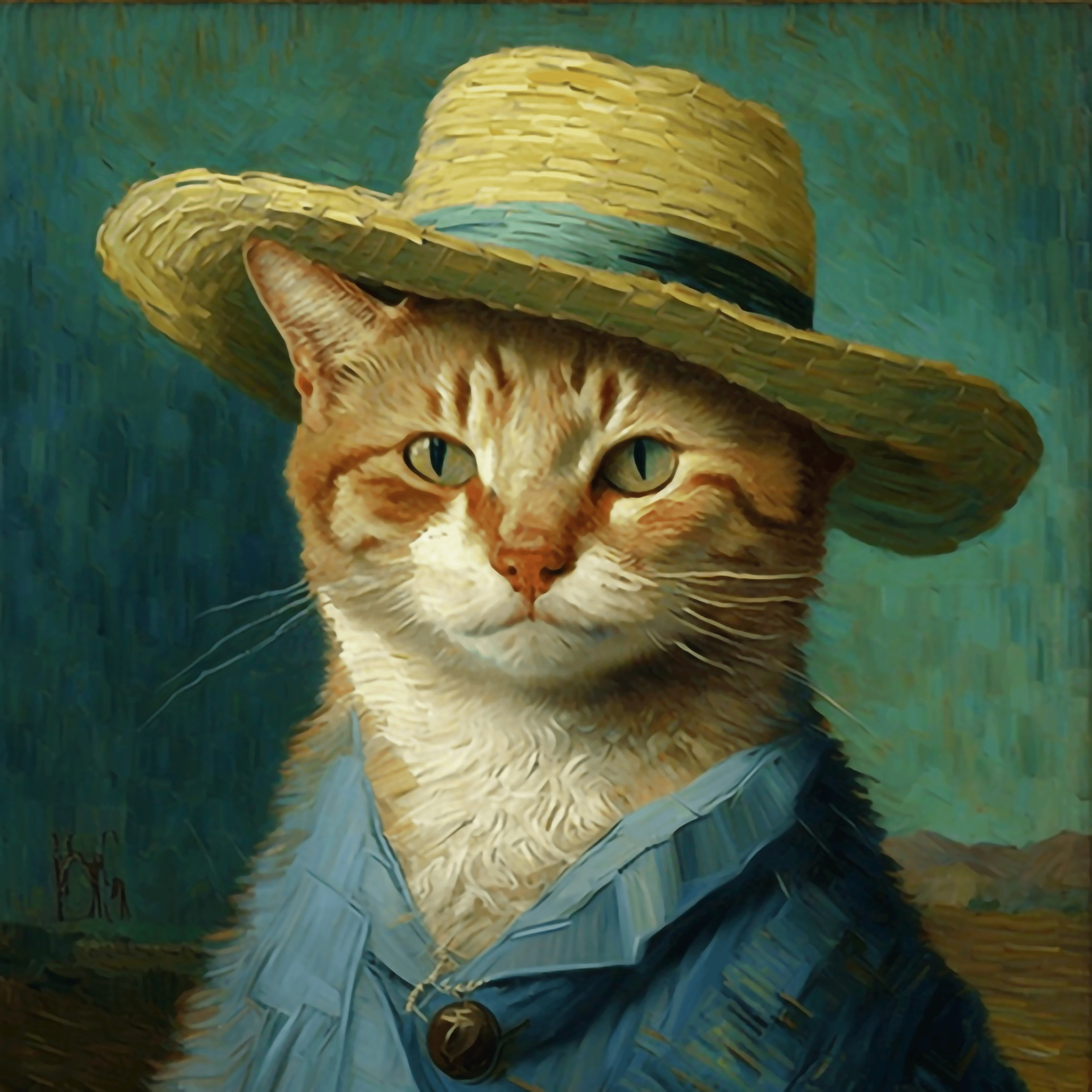 Classic Portraits Reimagined: Cats in Art History Collection set of 4 ...