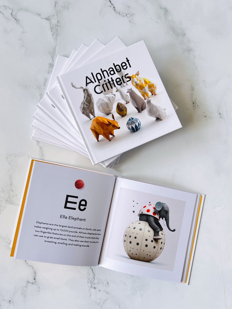 Alphabet Critters Book, AI, Animals, Art Book, Editioned, Childrens ...
